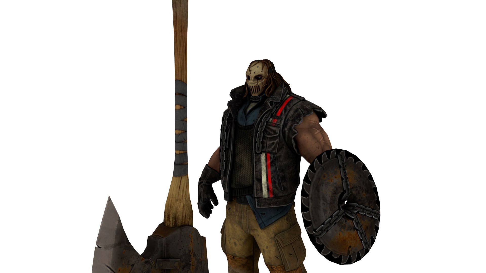 Post-Apocalyptic Killer Character Game Ready Stylized 3D Model With ...