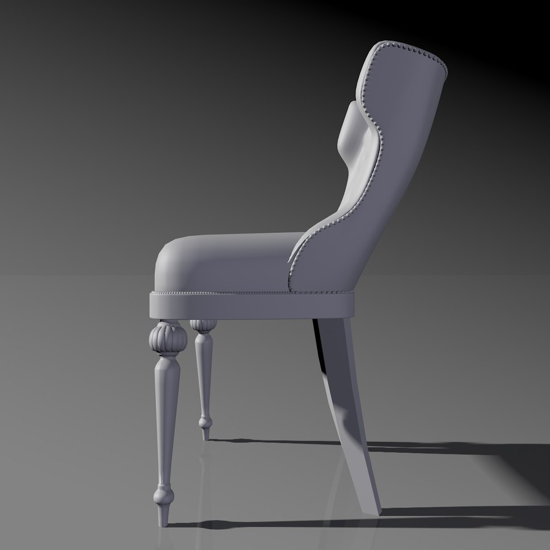 free classic chair 3d model
