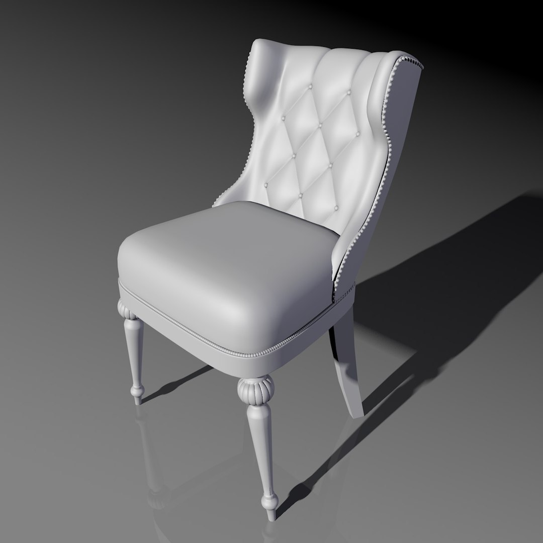 free classic chair 3d model