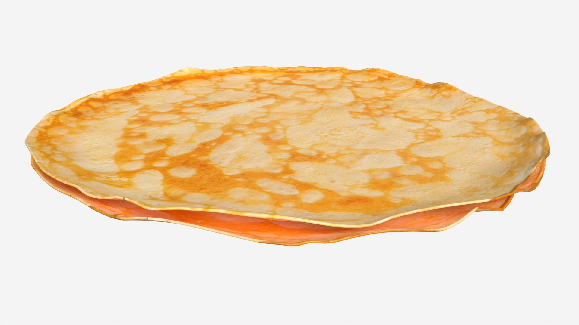 Pancakes Plain 3D Model - TurboSquid 1987819