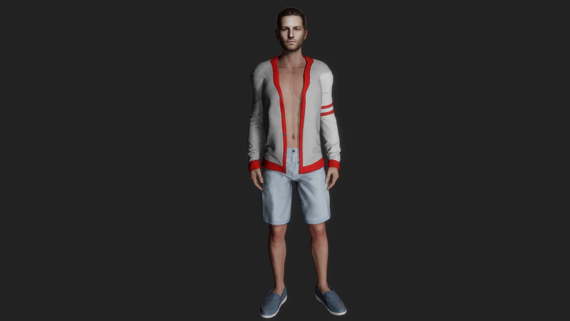 3D Model Of A Stylish Young Man In Casual Attire 3D - TurboSquid 2162505