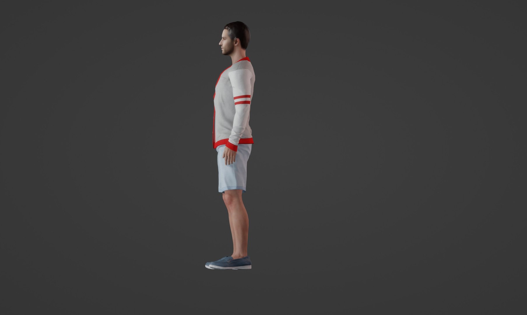 3D Model Of A Stylish Young Man In Casual Attire 3D - TurboSquid 2162505