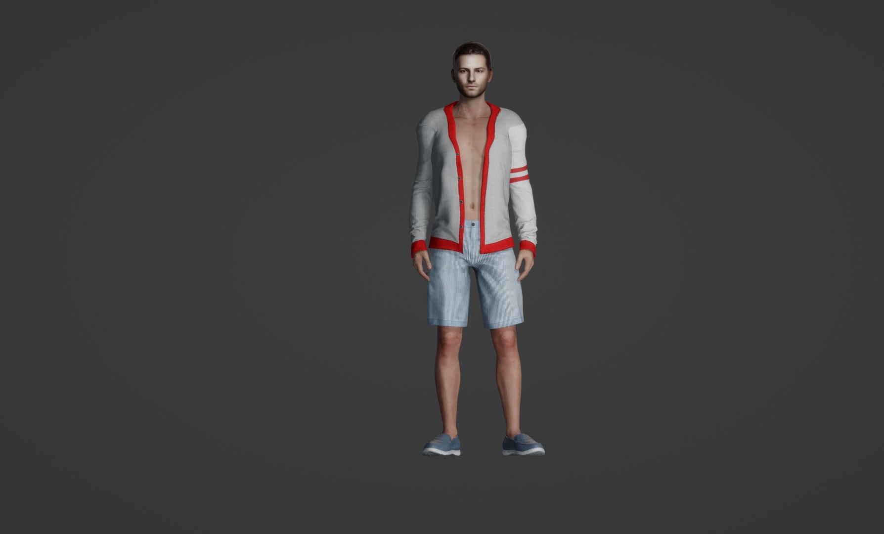 3D Model Of A Stylish Young Man In Casual Attire 3D - TurboSquid 2162505