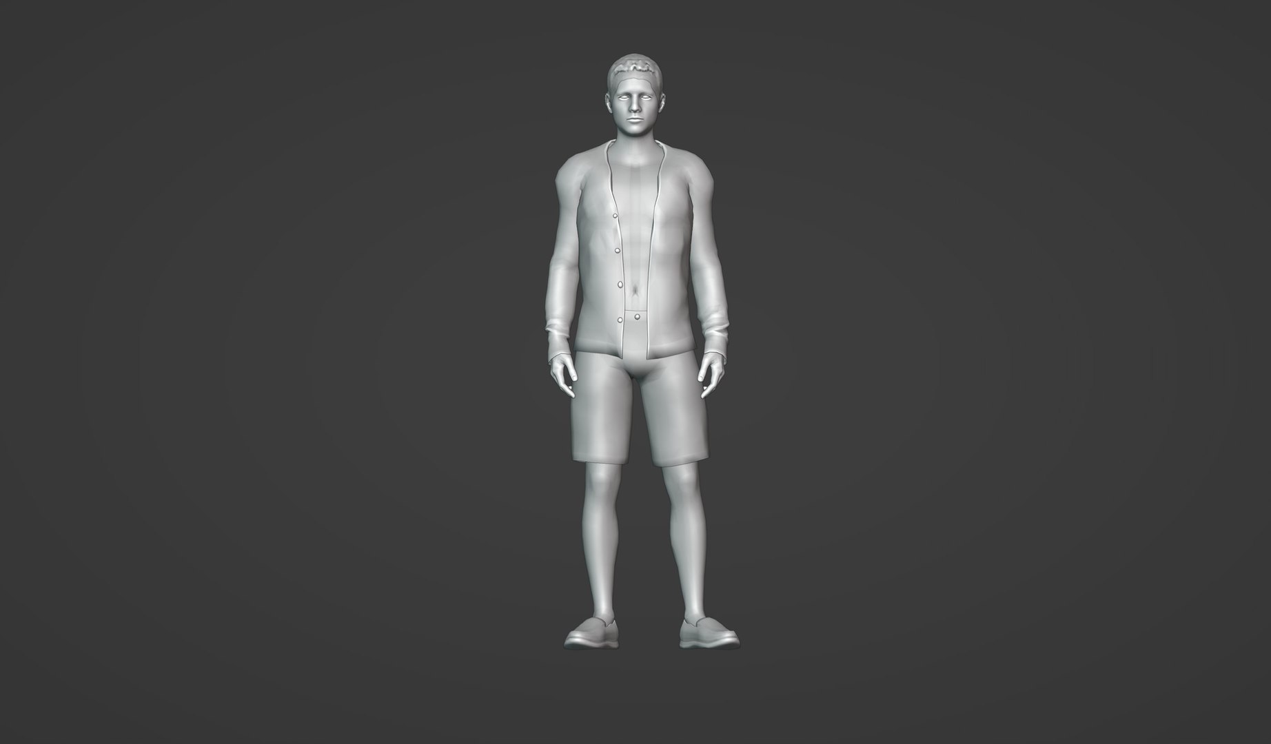 3D Model Of A Stylish Young Man In Casual Attire 3D - TurboSquid 2162505