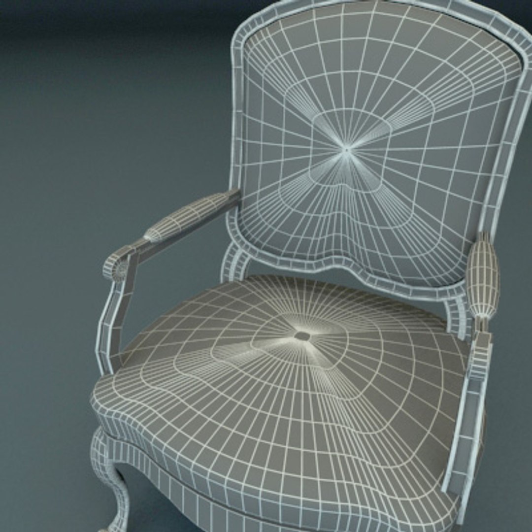 classic chair 3d 3ds