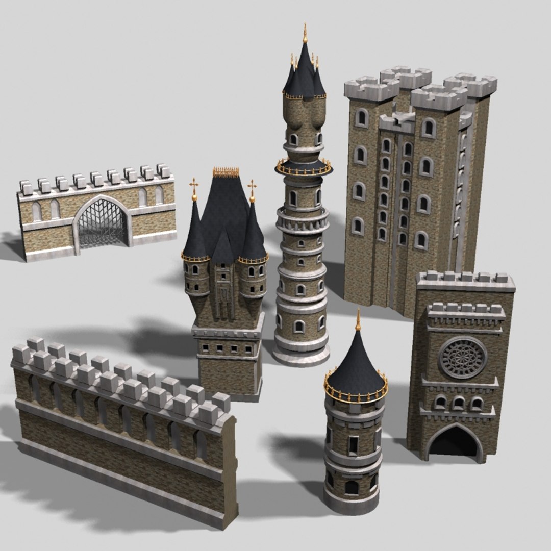 Fantasy Castle 3d Model