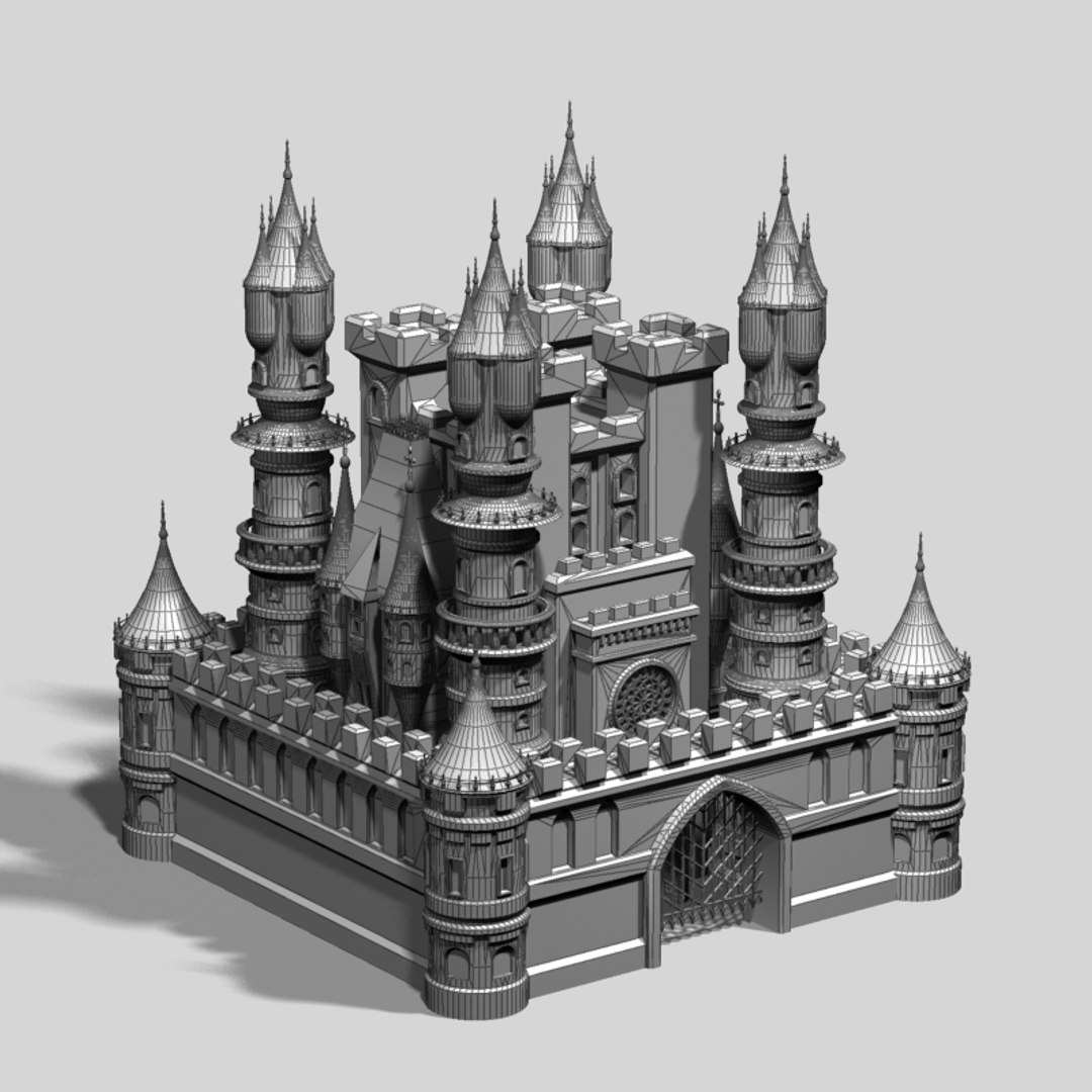 Fantasy Castle 3d Model