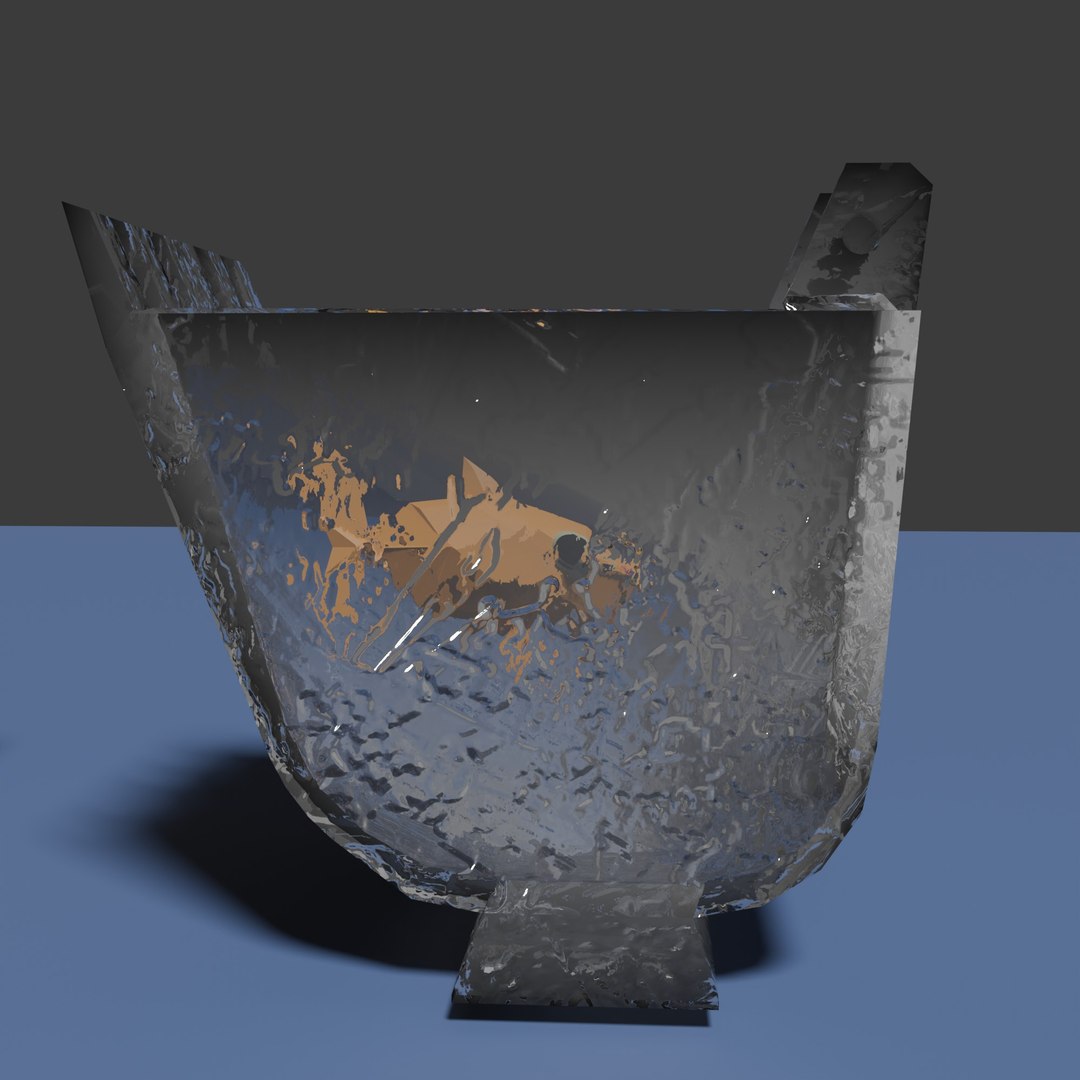 3D Model Excavator Bucket Container And Aquarium Fish - TurboSquid 2295056