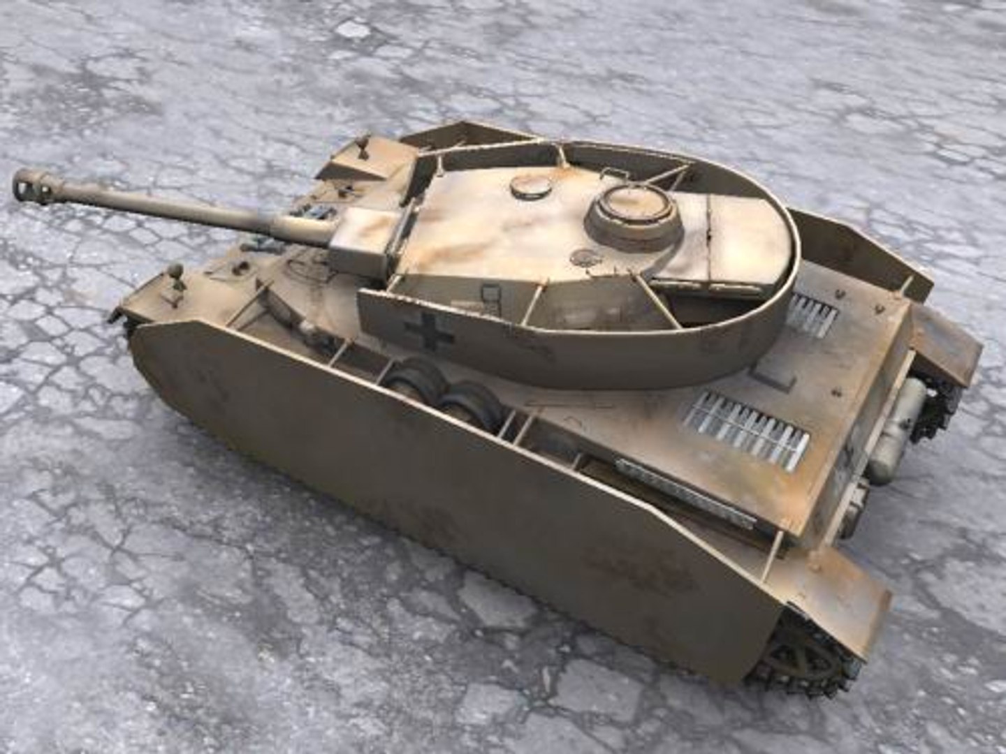 Pancer Panzer Iv Tank Ww2 3d 3ds