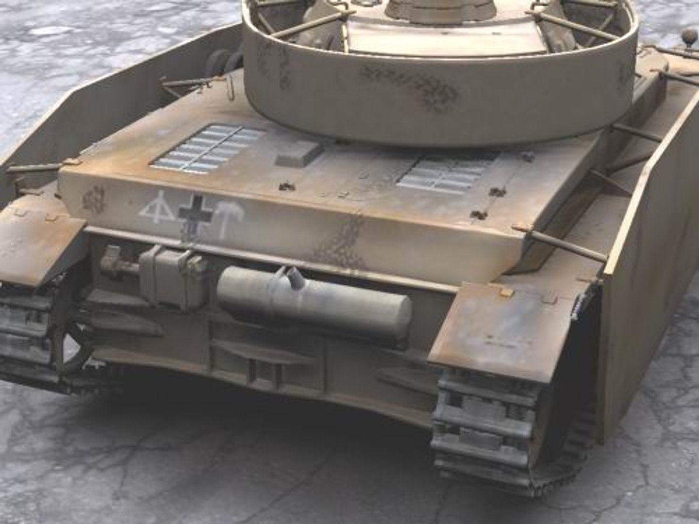 Pancer Panzer Iv Tank Ww2 3d 3ds