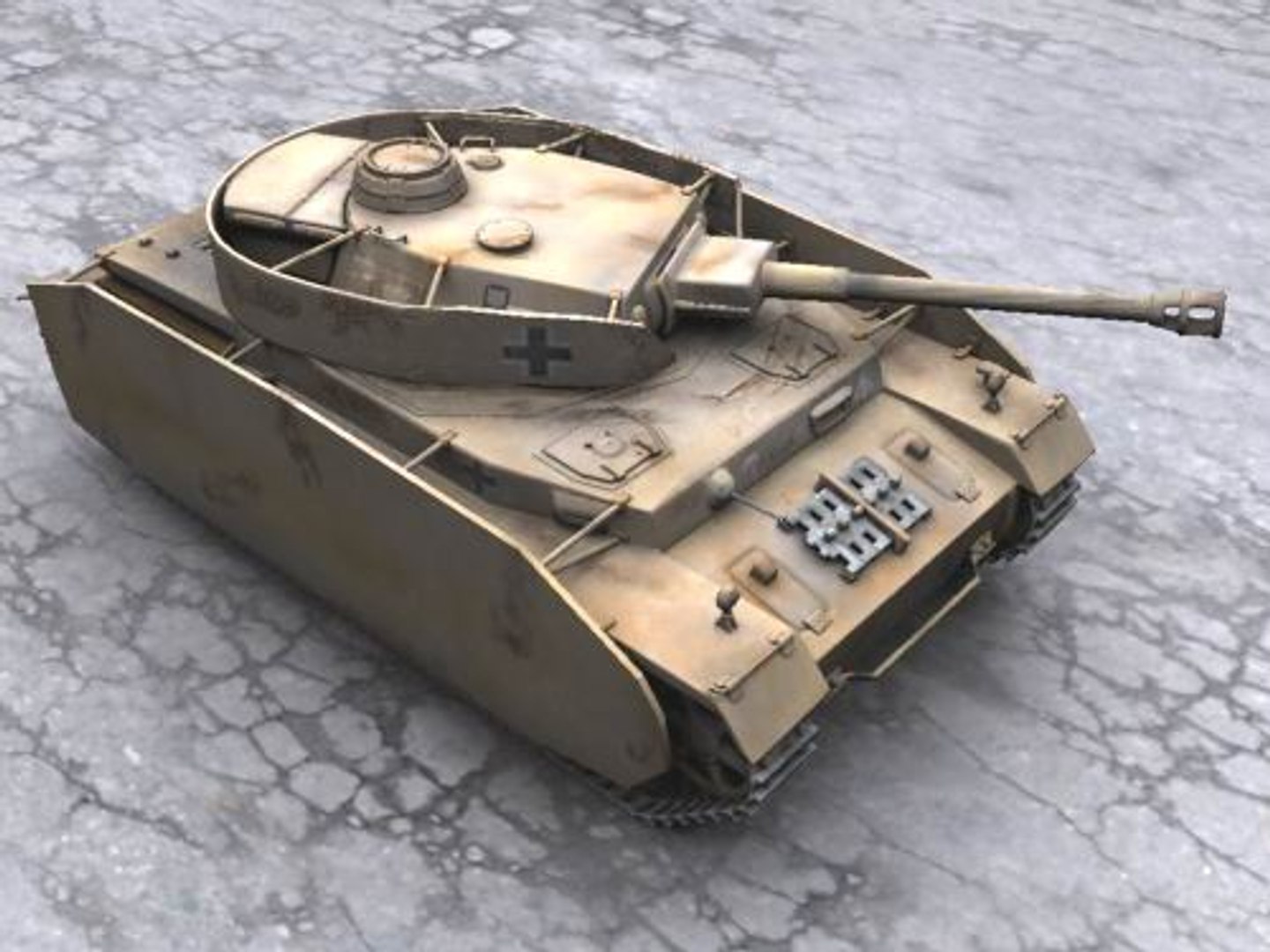 Pancer Panzer Iv Tank Ww2 3d 3ds