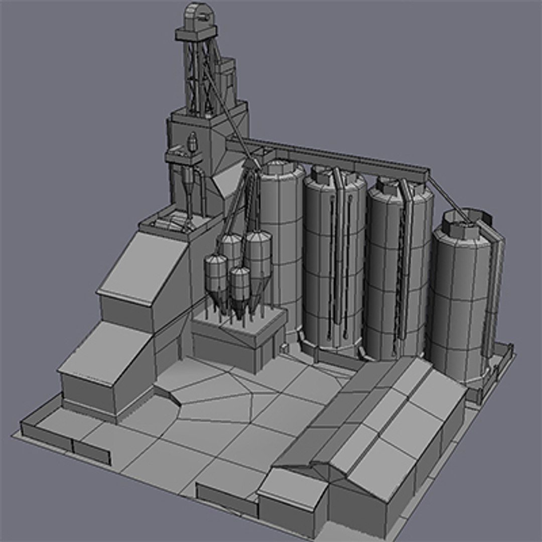 3d Model Silo