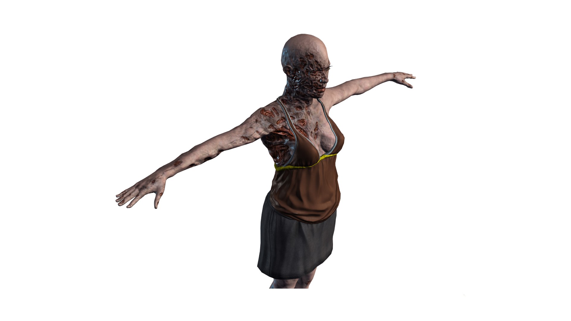 3D Woman Horror 4 Model - TurboSquid 1902368
