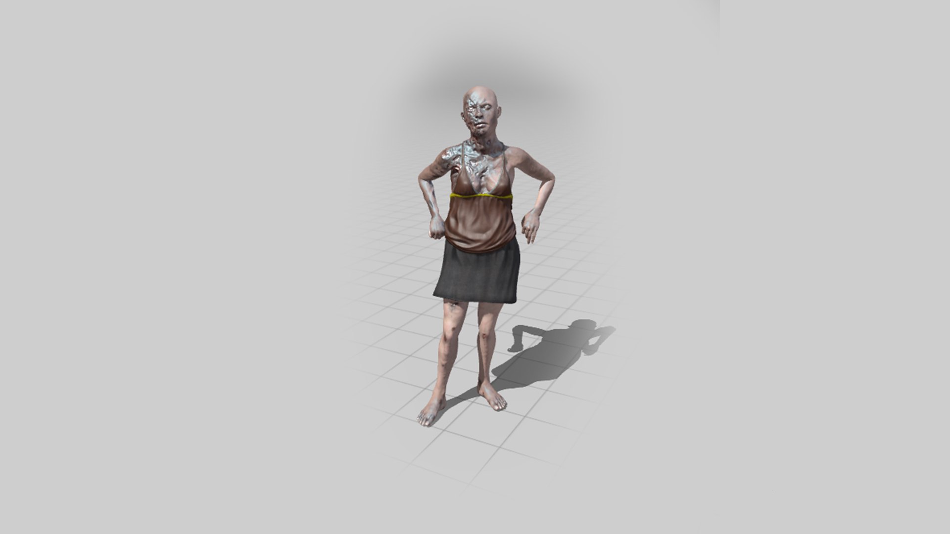 3D Woman Horror 4 Model - TurboSquid 1902368