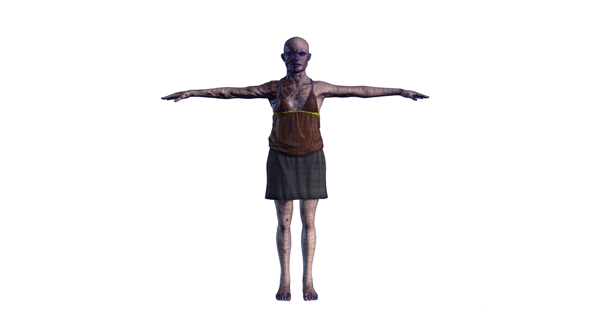 3D Woman Horror 4 Model - TurboSquid 1902368