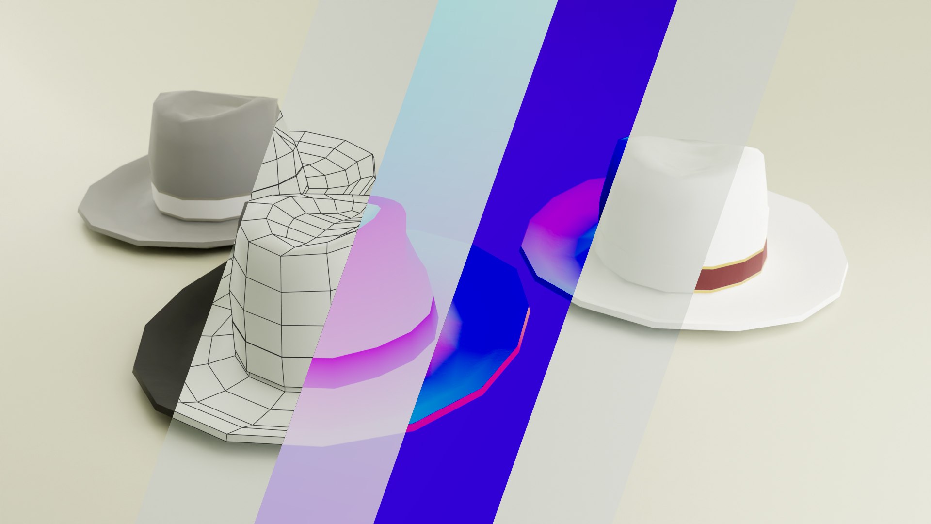 Low Poly Realistic Subdivision-Ready Fedora 3D Model 3D model ...