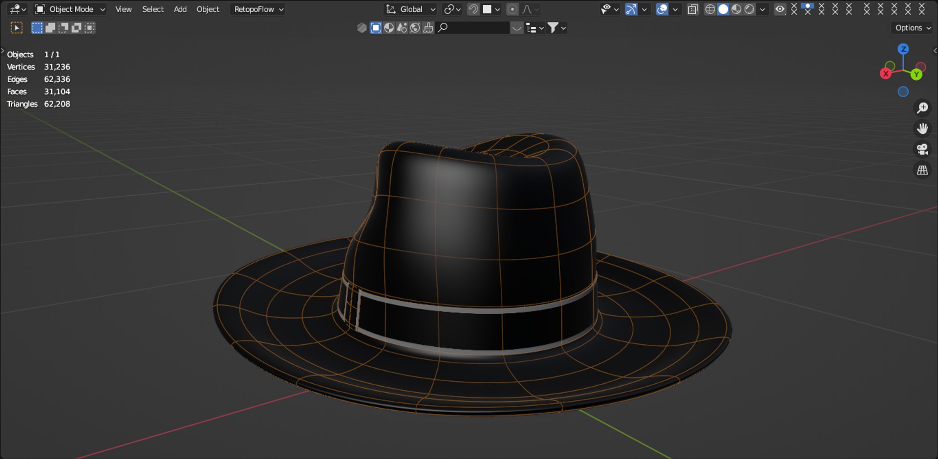 Low Poly Realistic Subdivision-Ready Fedora 3D Model 3D model ...