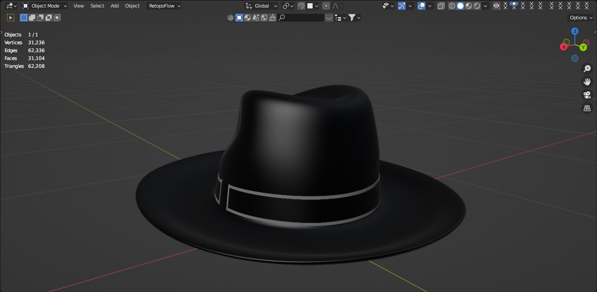Low Poly Realistic Subdivision-Ready Fedora 3D Model 3D model ...