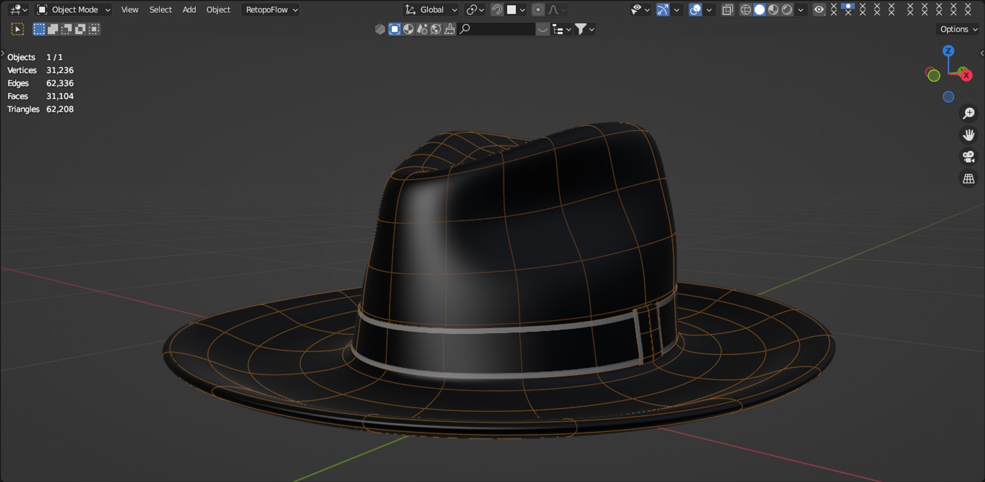 Low Poly Realistic Subdivision-Ready Fedora 3D Model 3D model ...