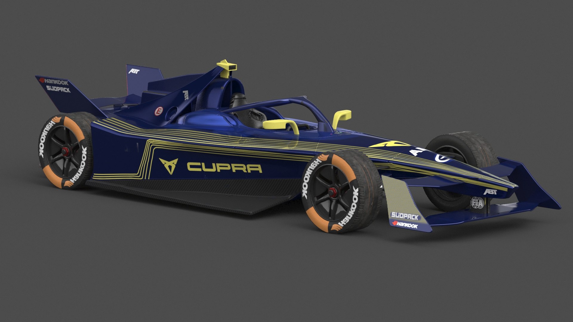 3D ABT CUPRA Formula E Team 2024 PBR - TurboSquid 2246476