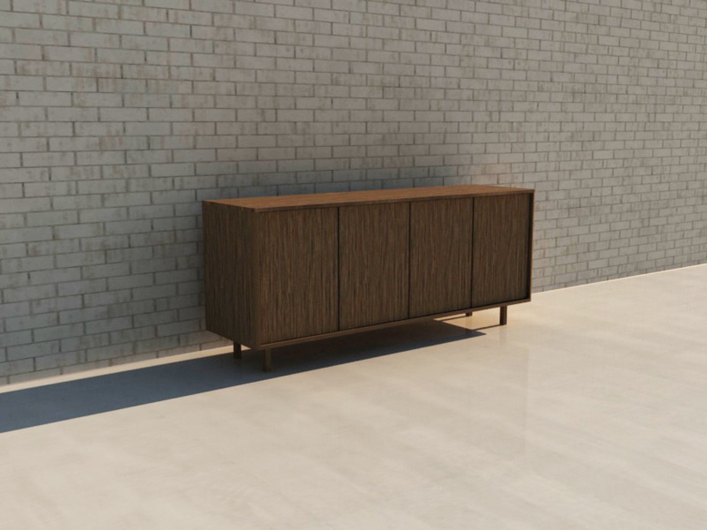 3D commode wood modern - TurboSquid 1196598