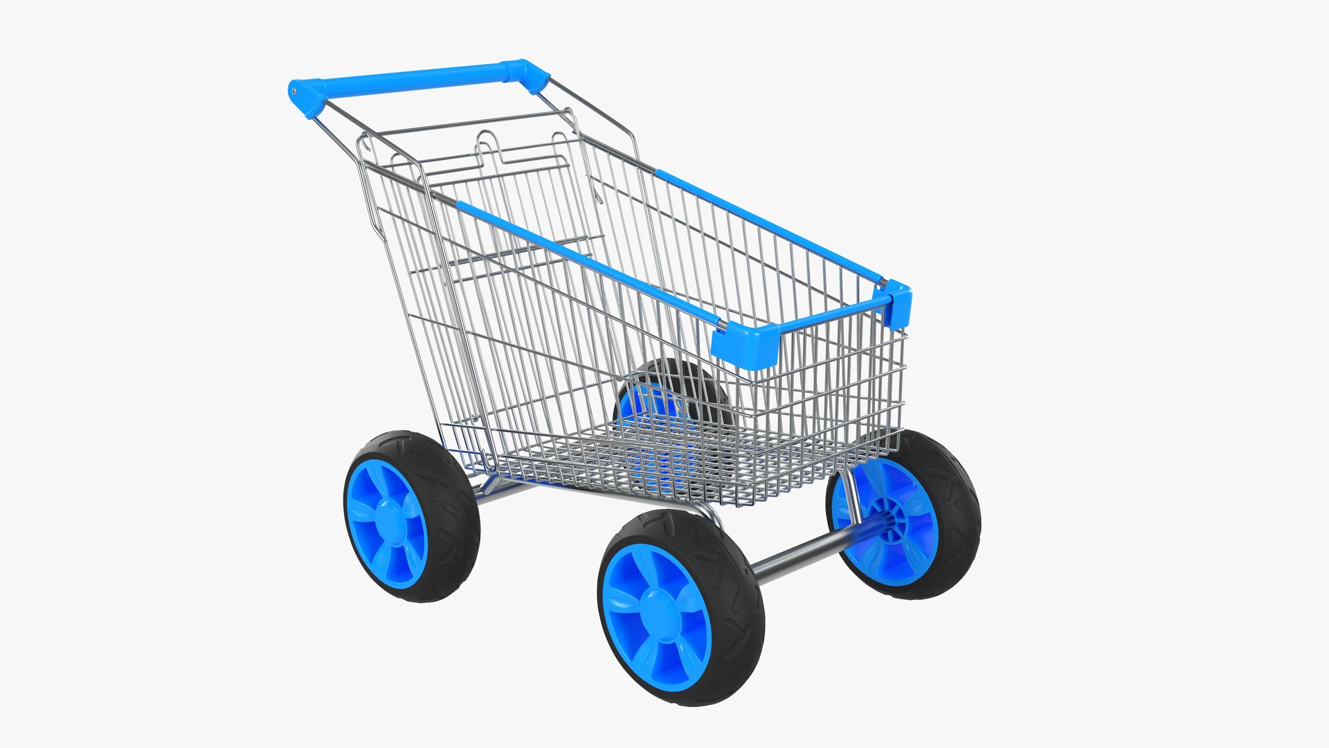 3D Shopping Cart With Big Wheels 01 Model - TurboSquid 1801609