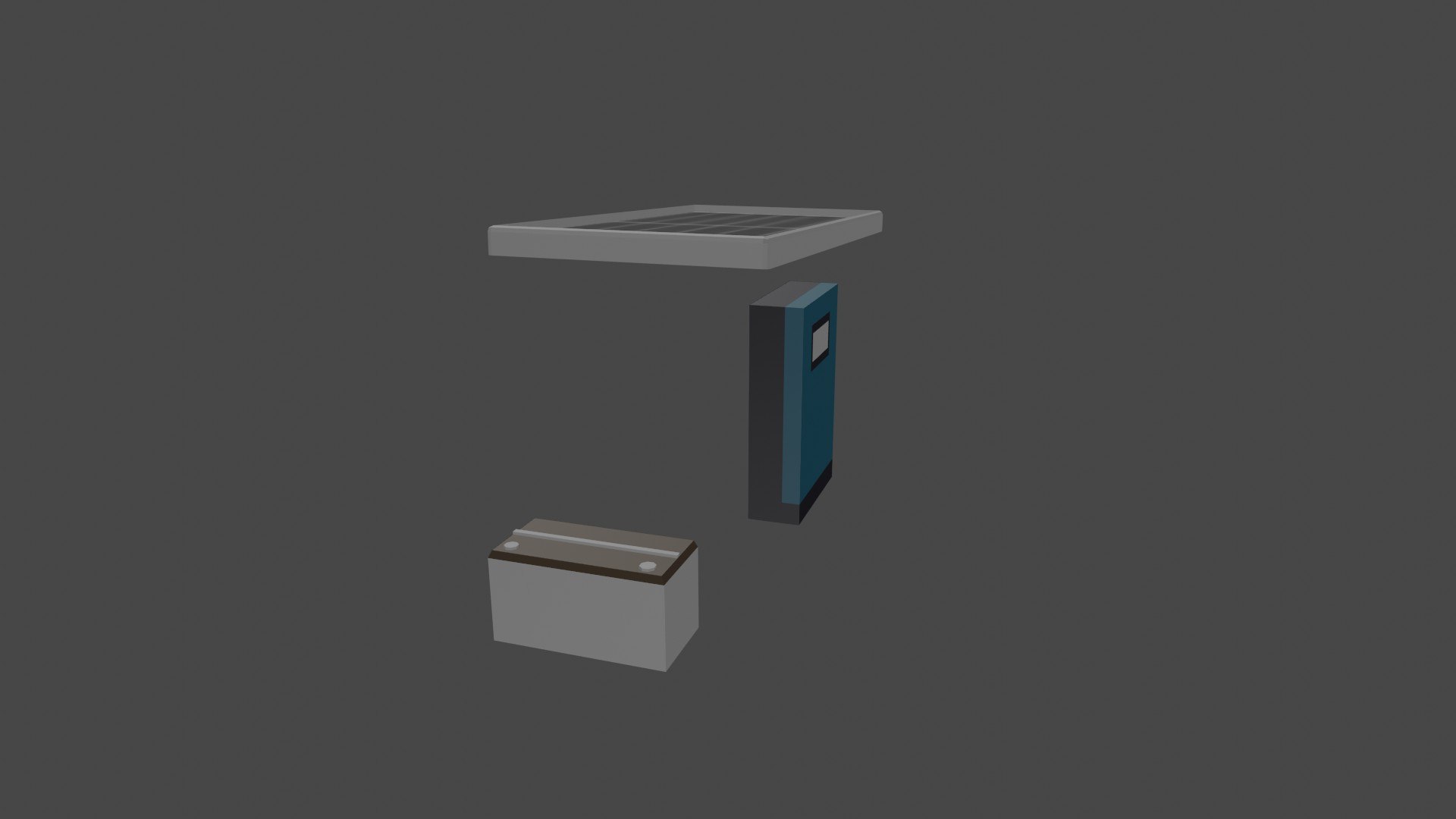 3D Low Poly Solar Power Components Model - TurboSquid 2124721