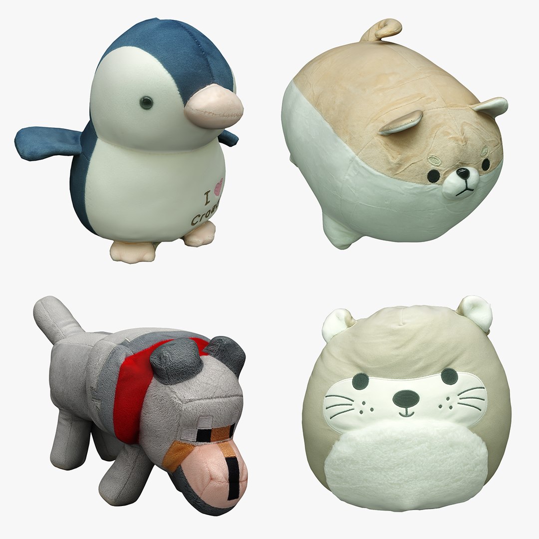 Plush Collection 09 3D Model - TurboSquid 2106588
