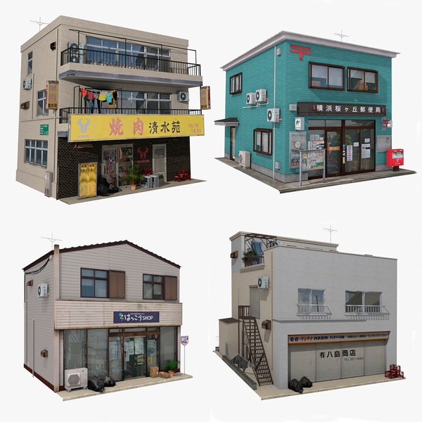 asian gateway 3d model