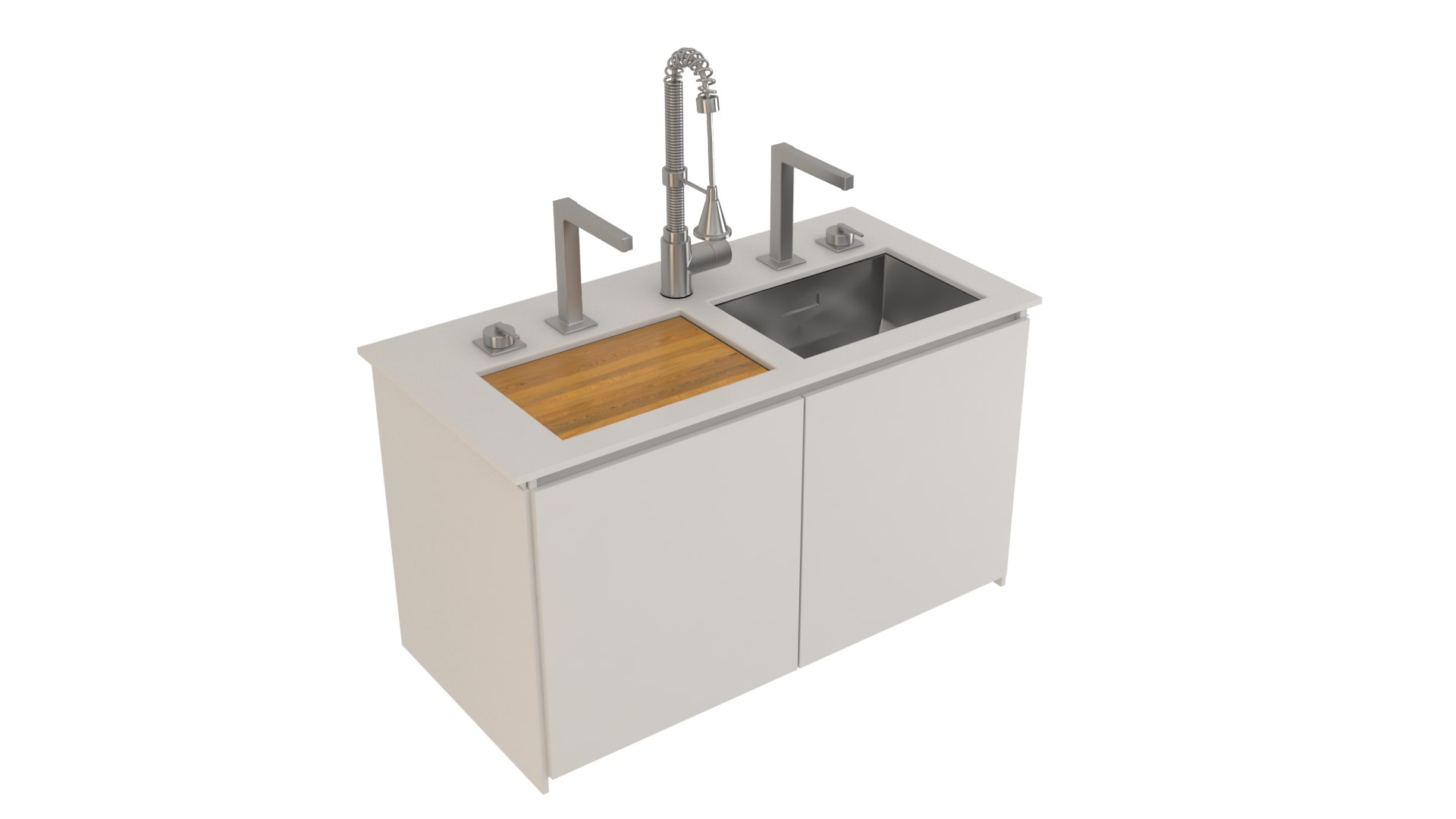 Double-sink 3D Model - TurboSquid 1774471