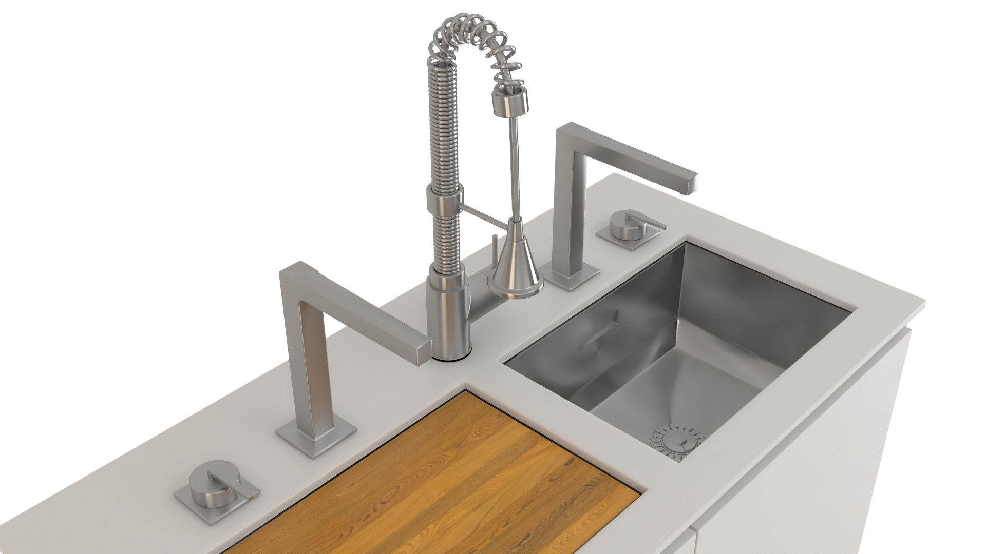 Double-sink 3D Model - TurboSquid 1774471