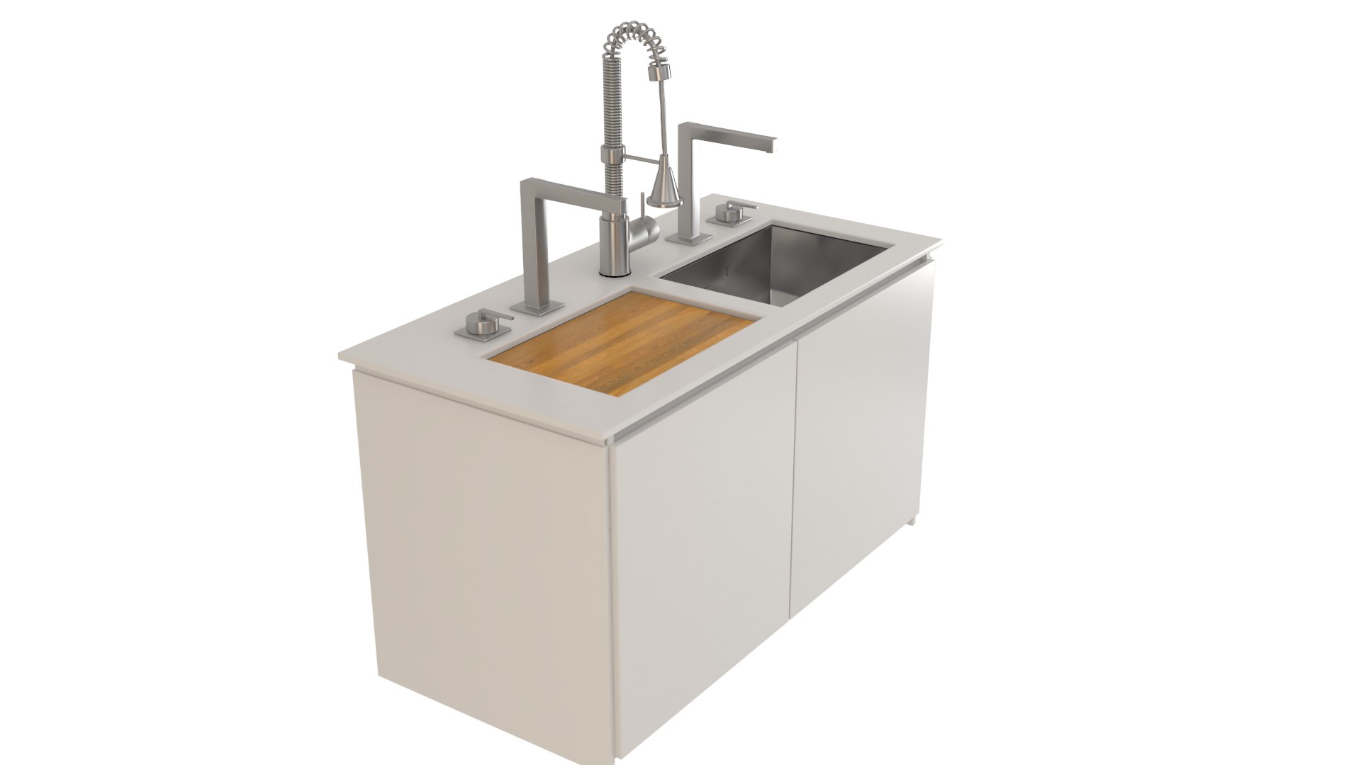 Double-sink 3D Model - TurboSquid 1774471