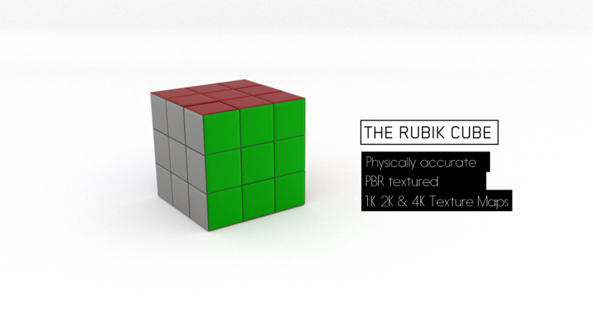 Pbr Rubik Cube 3d Model