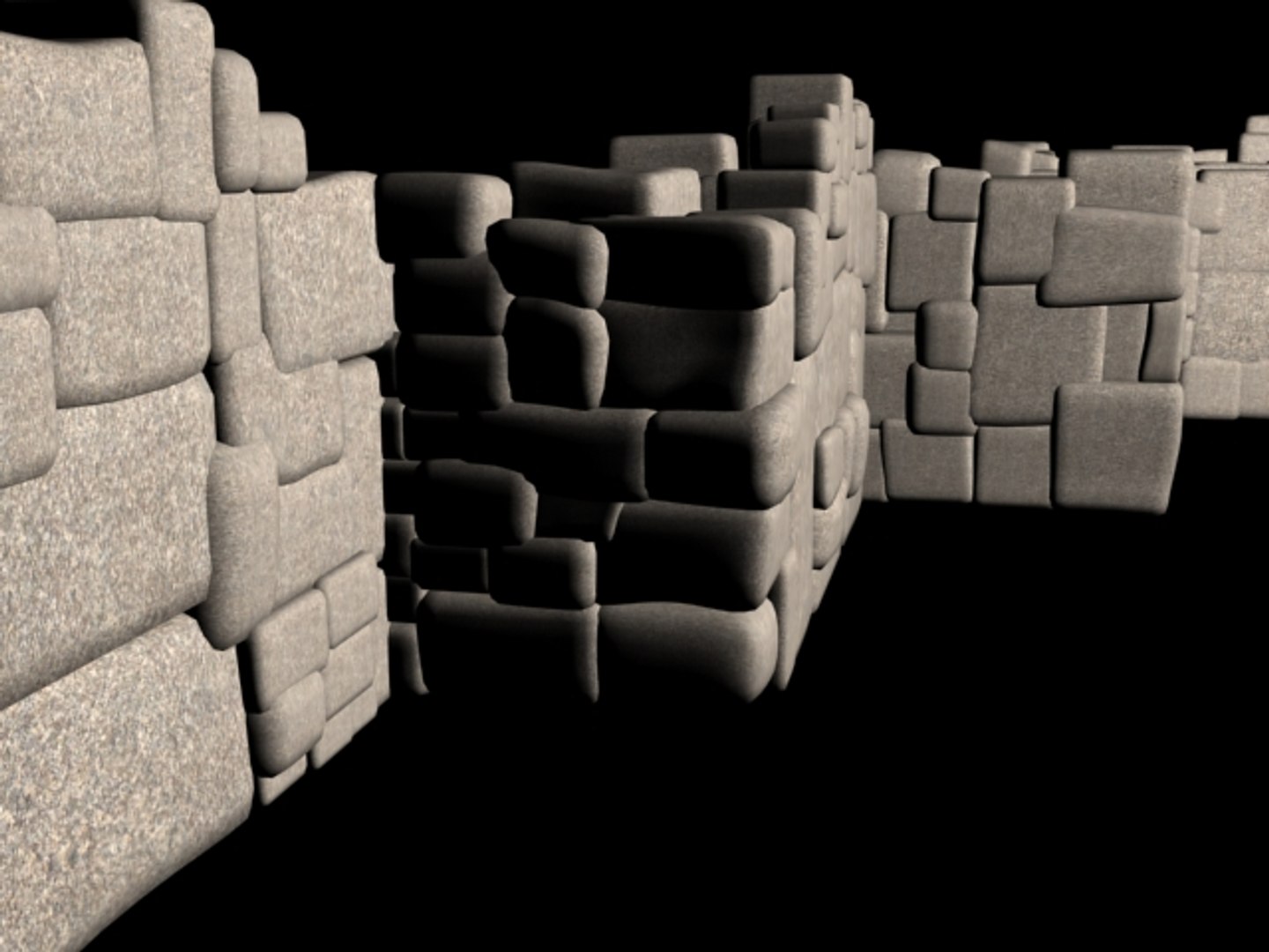 Inca Wall Peru 3d Model