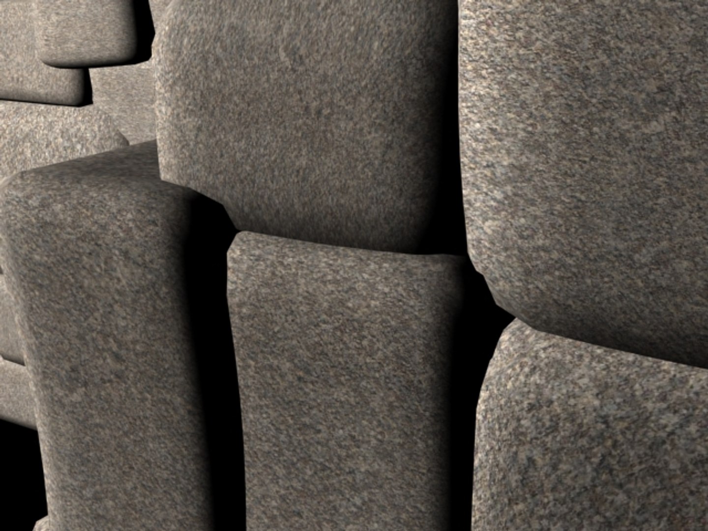 Inca Wall Peru 3d Model