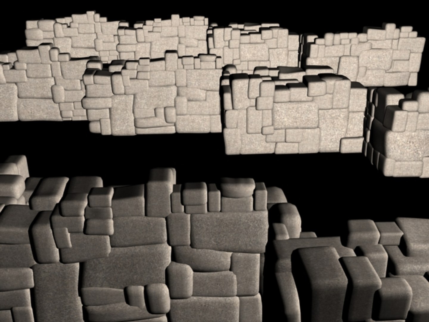 Inca Wall Peru 3d Model