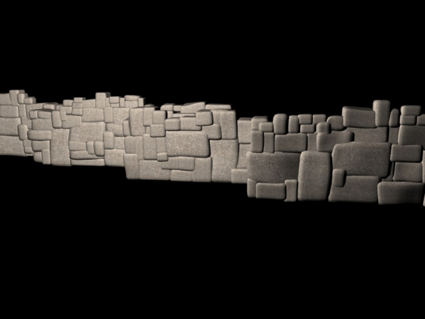Inca Wall Peru 3d Model