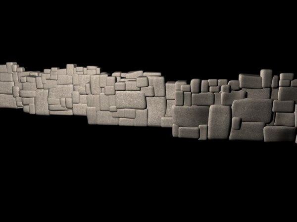 inca wall peru 3d model