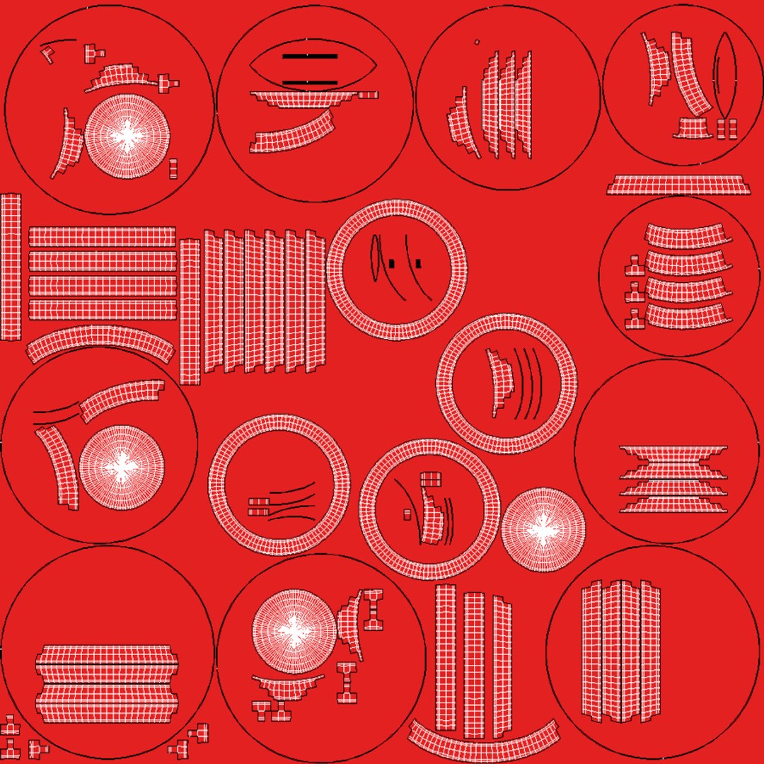 Red Ribbon Ball 3D Model - TurboSquid 2245337