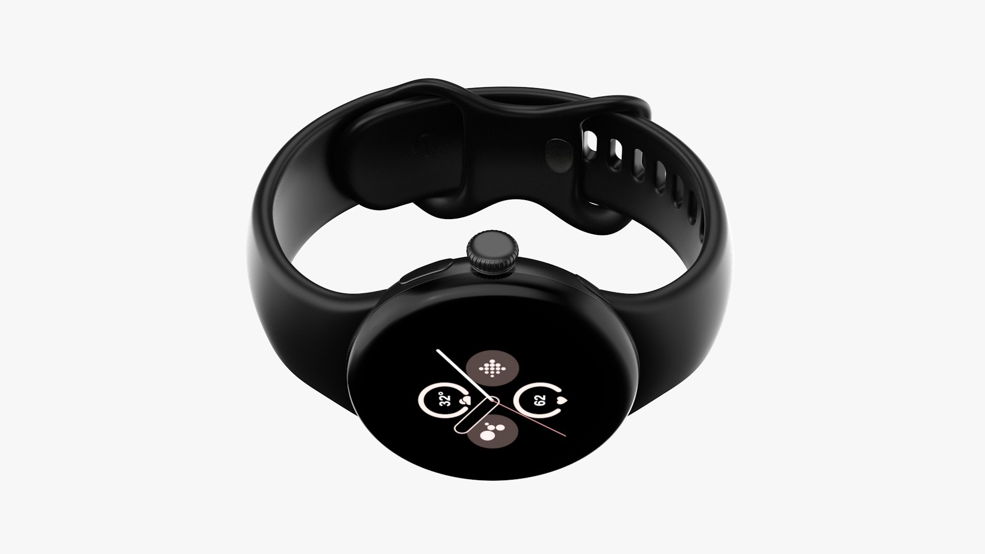 3D Google Pixel Watch 2 Matte Black - TurboSquid 2136670