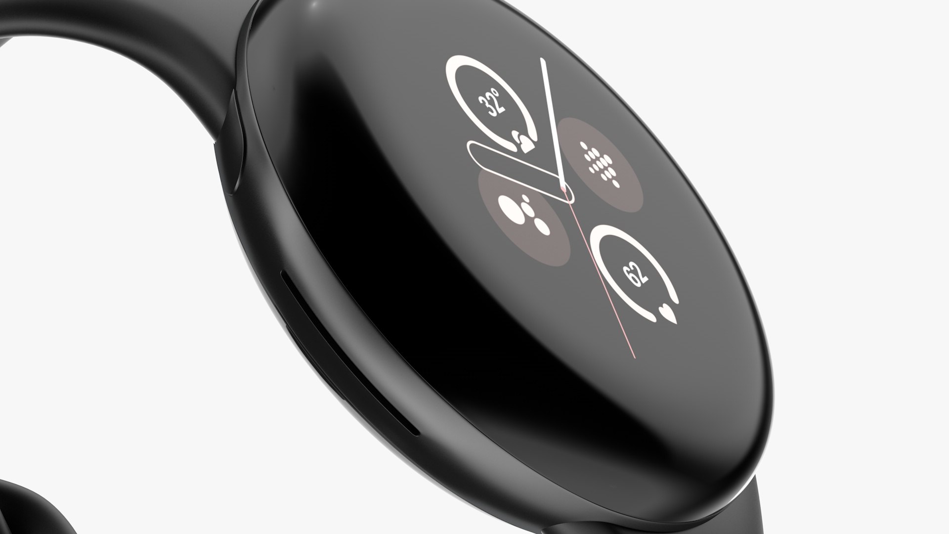 3D Google Pixel Watch 2 Matte Black - TurboSquid 2136670