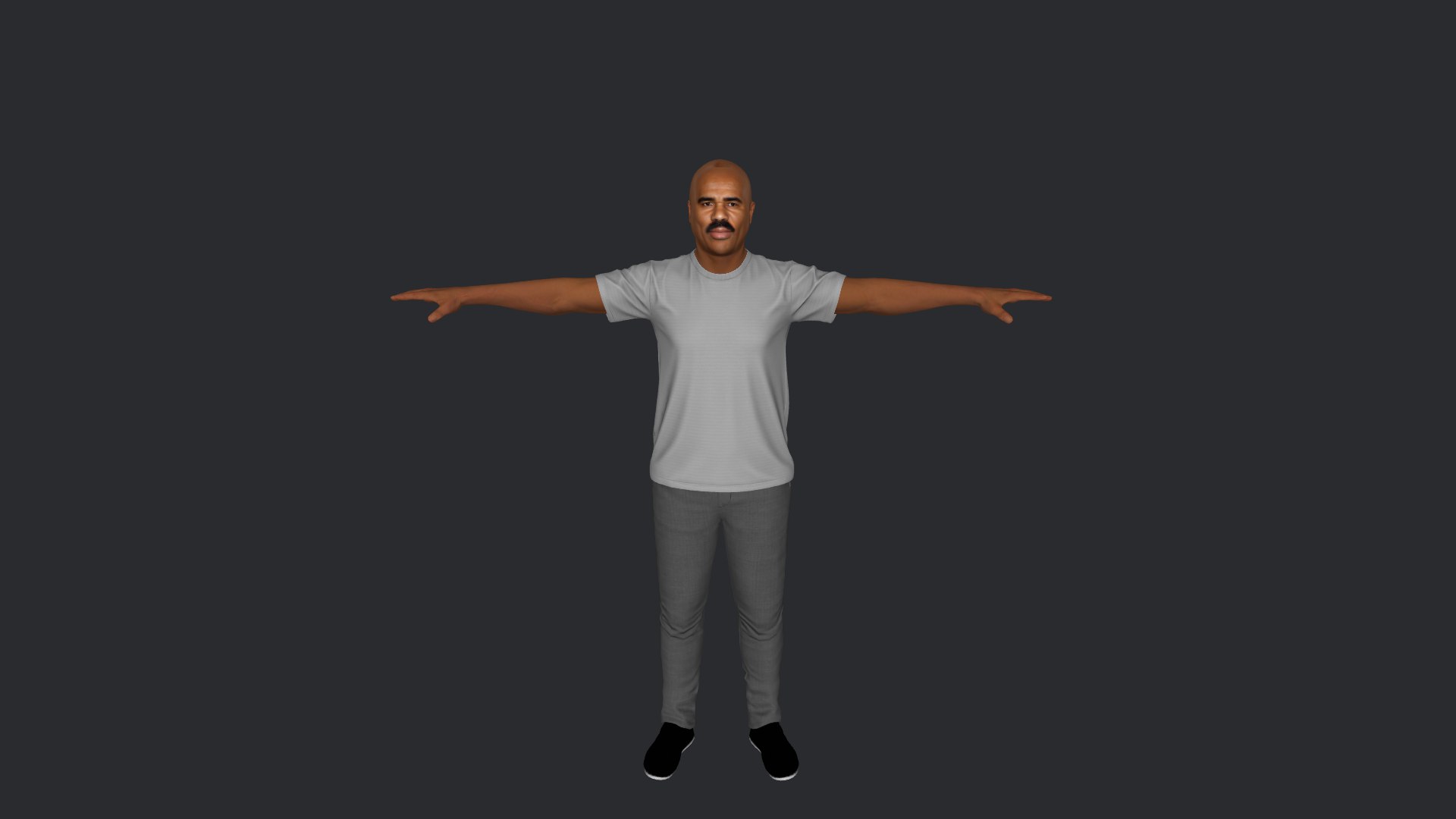 3D Steve Harvey Hyper Realistic Full Body Fully Rigged 3D Character ...