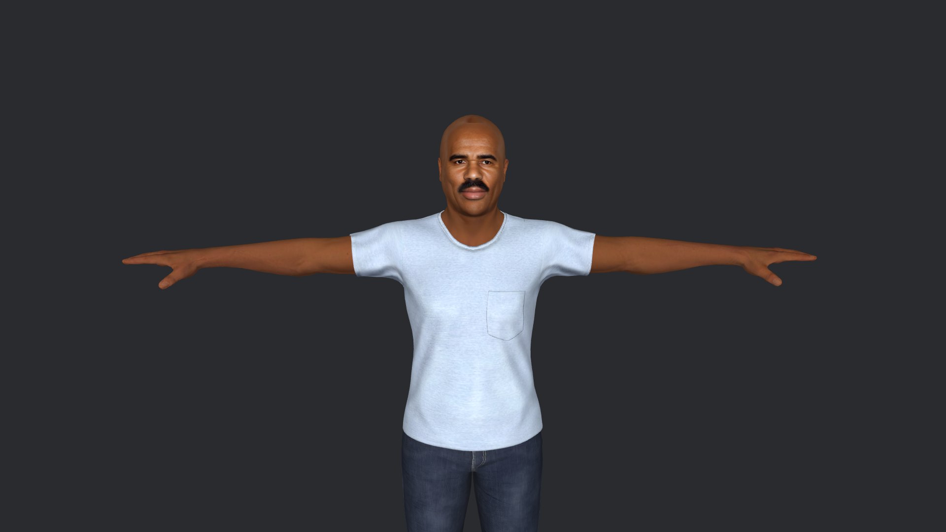3D Steve Harvey Hyper Realistic Full Body Fully Rigged 3D Character ...