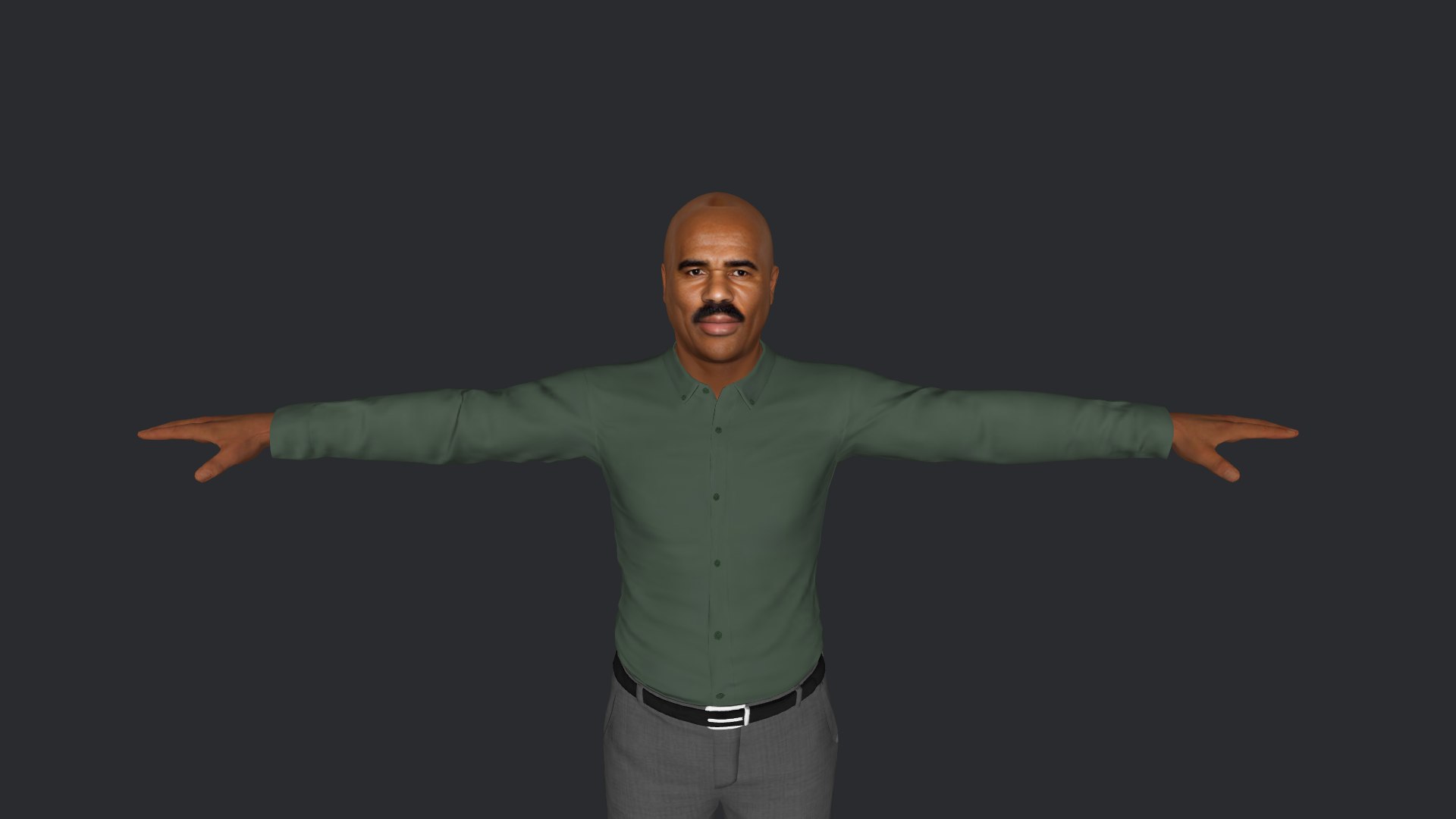 3D Steve Harvey Hyper Realistic Full Body Fully Rigged 3D Character ...