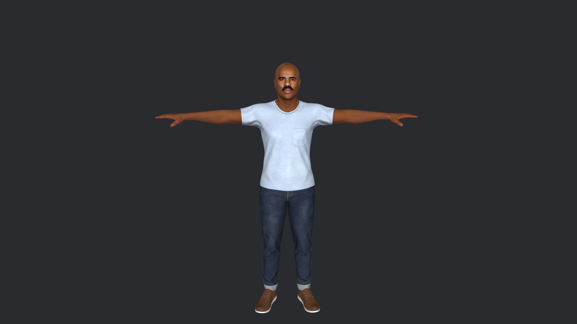 3D Steve Harvey Hyper Realistic Full Body Fully Rigged 3D Character ...