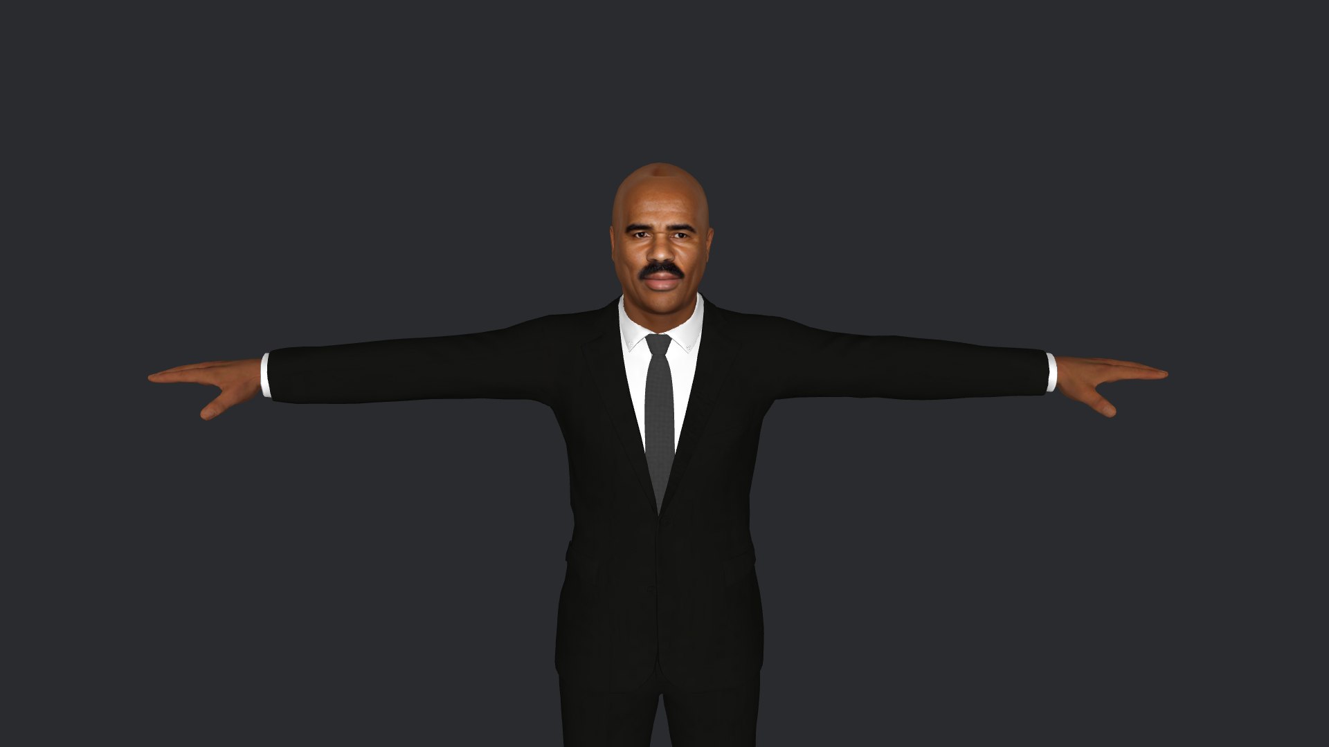 3D Steve Harvey Hyper Realistic Full Body Fully Rigged 3D Character ...