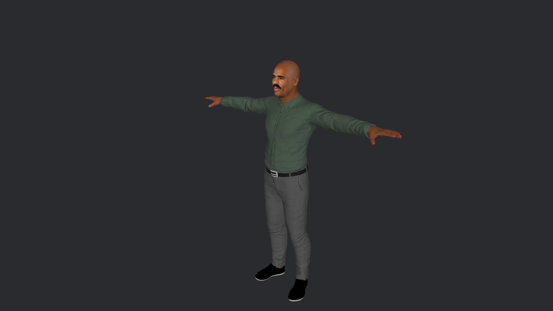 3D Steve Harvey Hyper Realistic Full Body Fully Rigged 3D Character ...