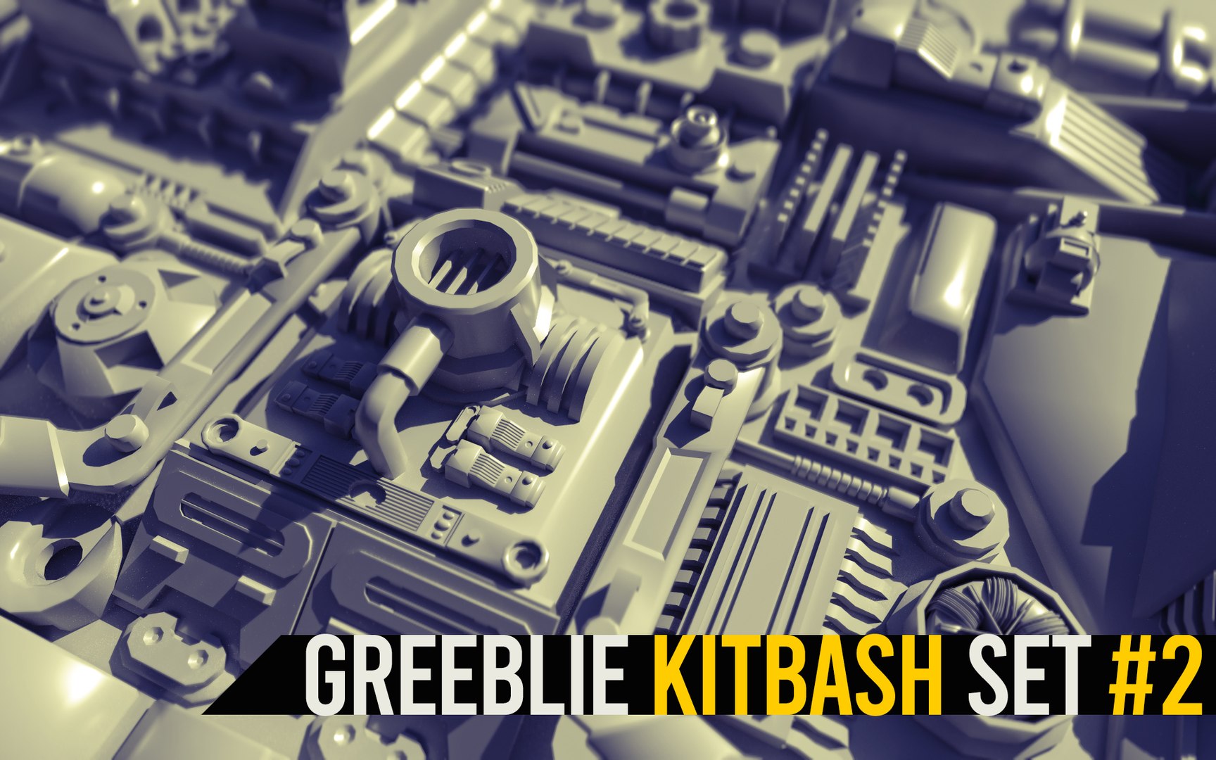 Greeblie Kitbash Set 3D - TurboSquid 1606341