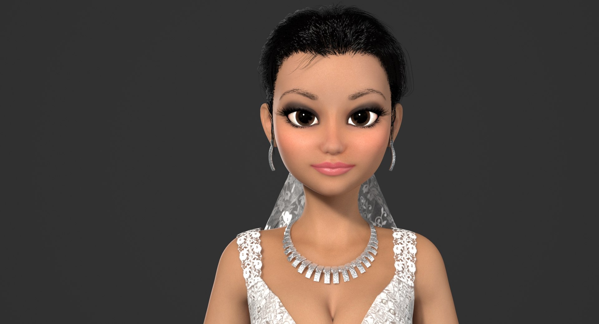 3D Realistic Bride - TurboSquid 1178756