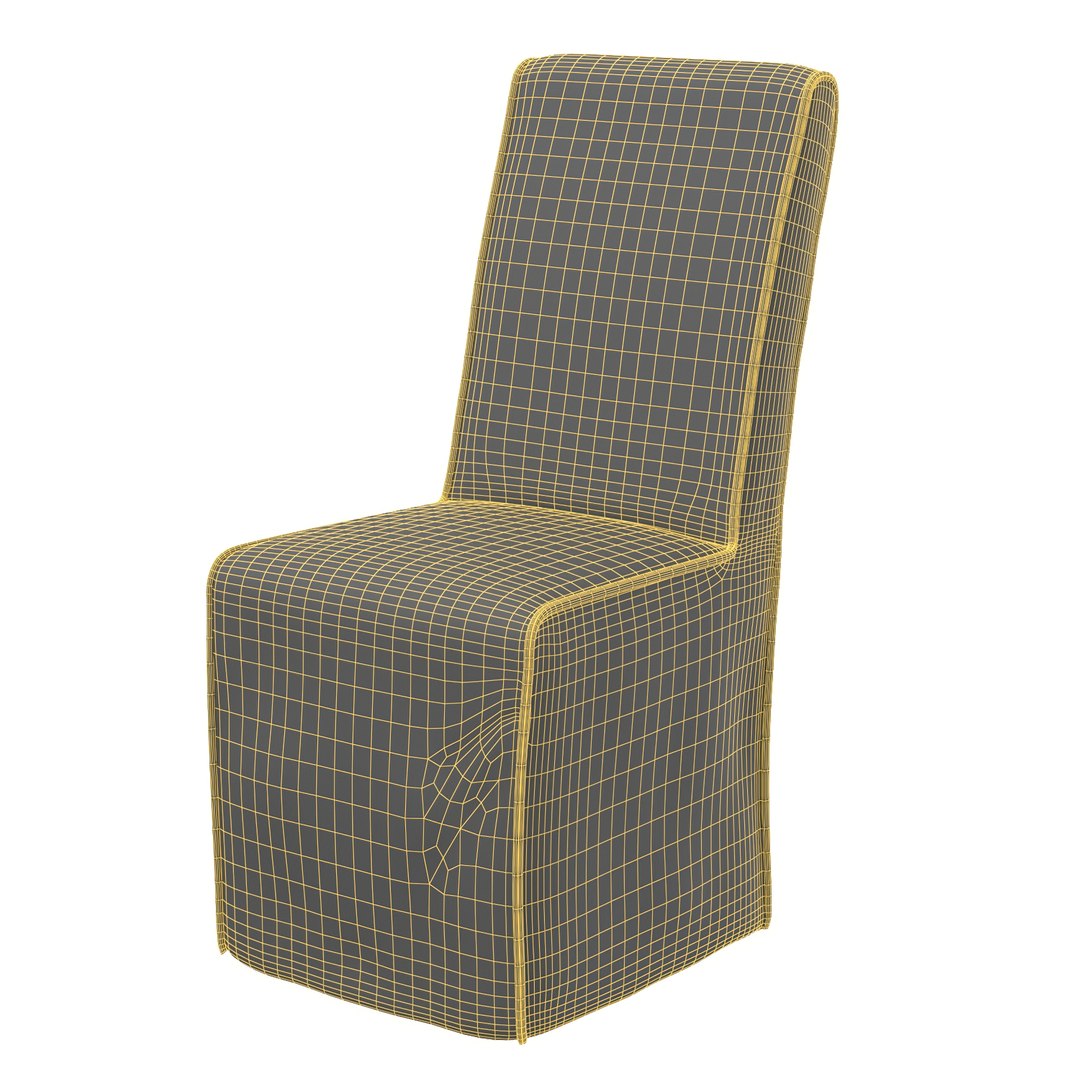 3D Jordan Seal Upholstered Dining Chair Model - TurboSquid 2084508
